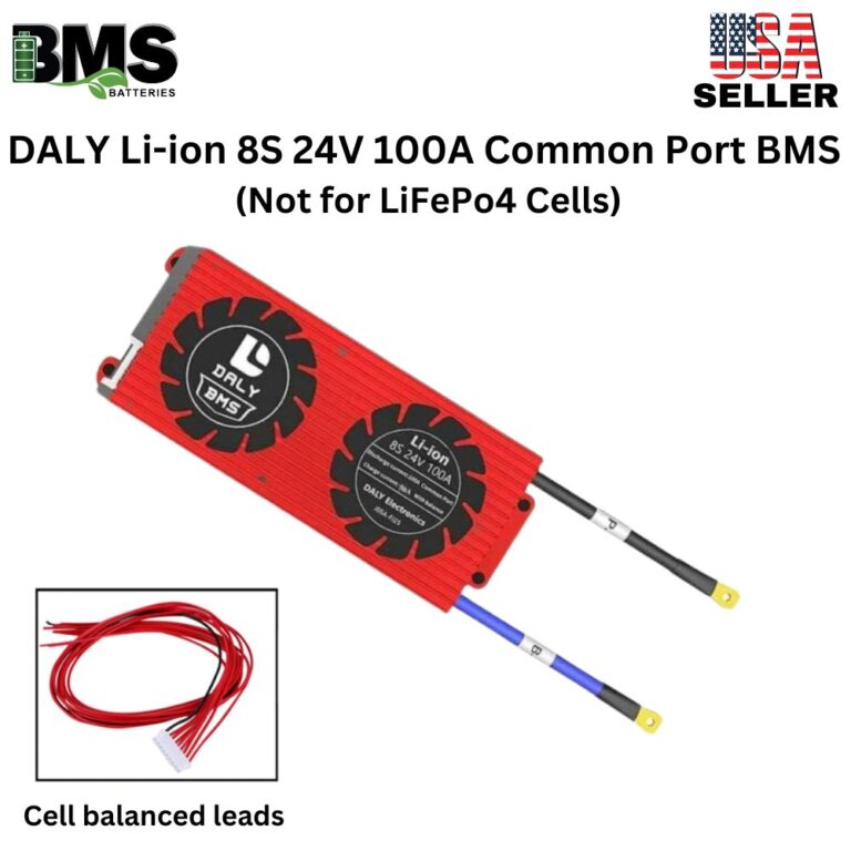 DALY BMS 8S 24V Lithium ion 100A Common Port Battery protection module. - BMS Batteries