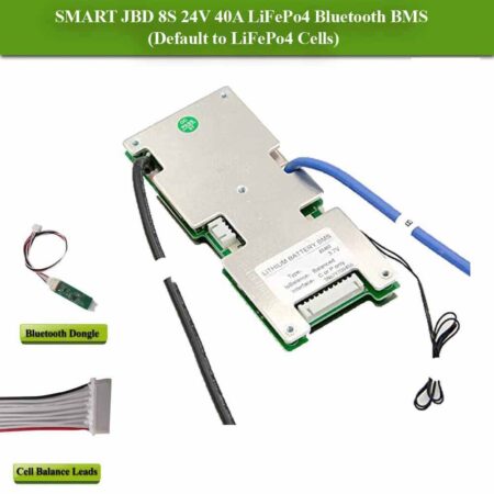 Smart Jiabaida (JBD) 8S 24V 40A LiFePo4 Common Port Battery protection module. - BMS Batteries